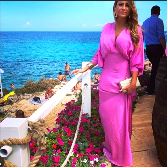 Zara | Dresses | Nwts Zara Voluminous Sleeves Satin Maxi Dress | Poshmark
